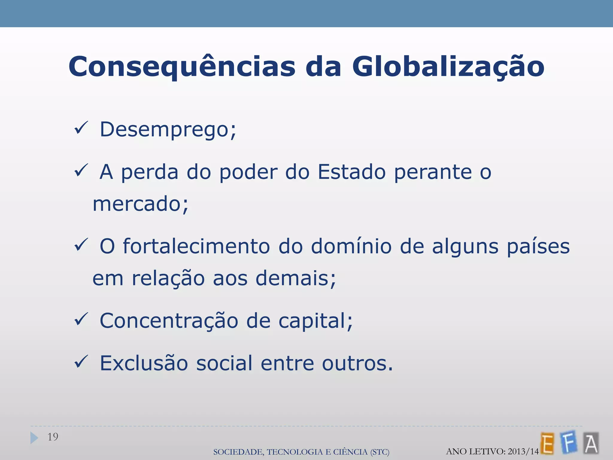 Globalização e suas consequências | PPTX