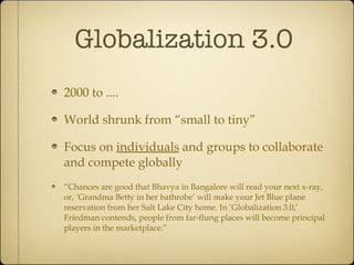 Globalization 3.0 | PPT