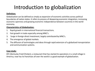 Globalization | PPTX | Business | Business and Finance