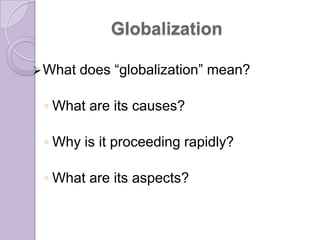 Globalization | PPT