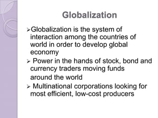Globalization | PPT