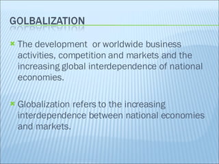 Globalization | PPT | Free download