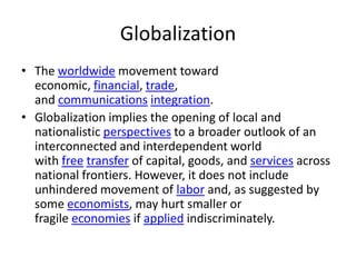 Globalization | PPT
