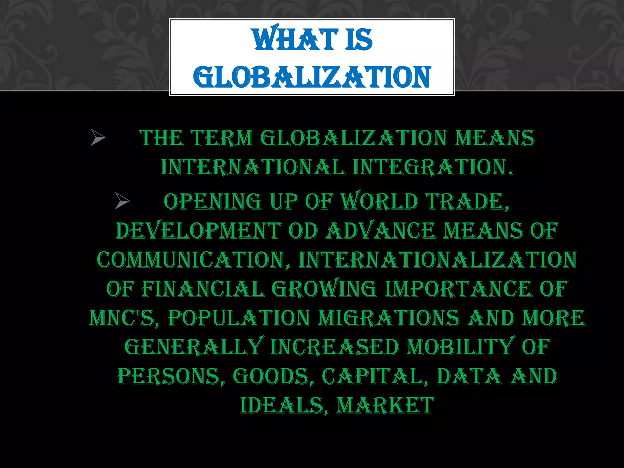 Globalization | PPT