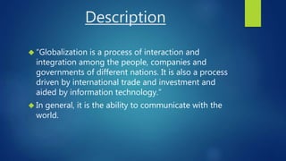 Globalization | PPTX