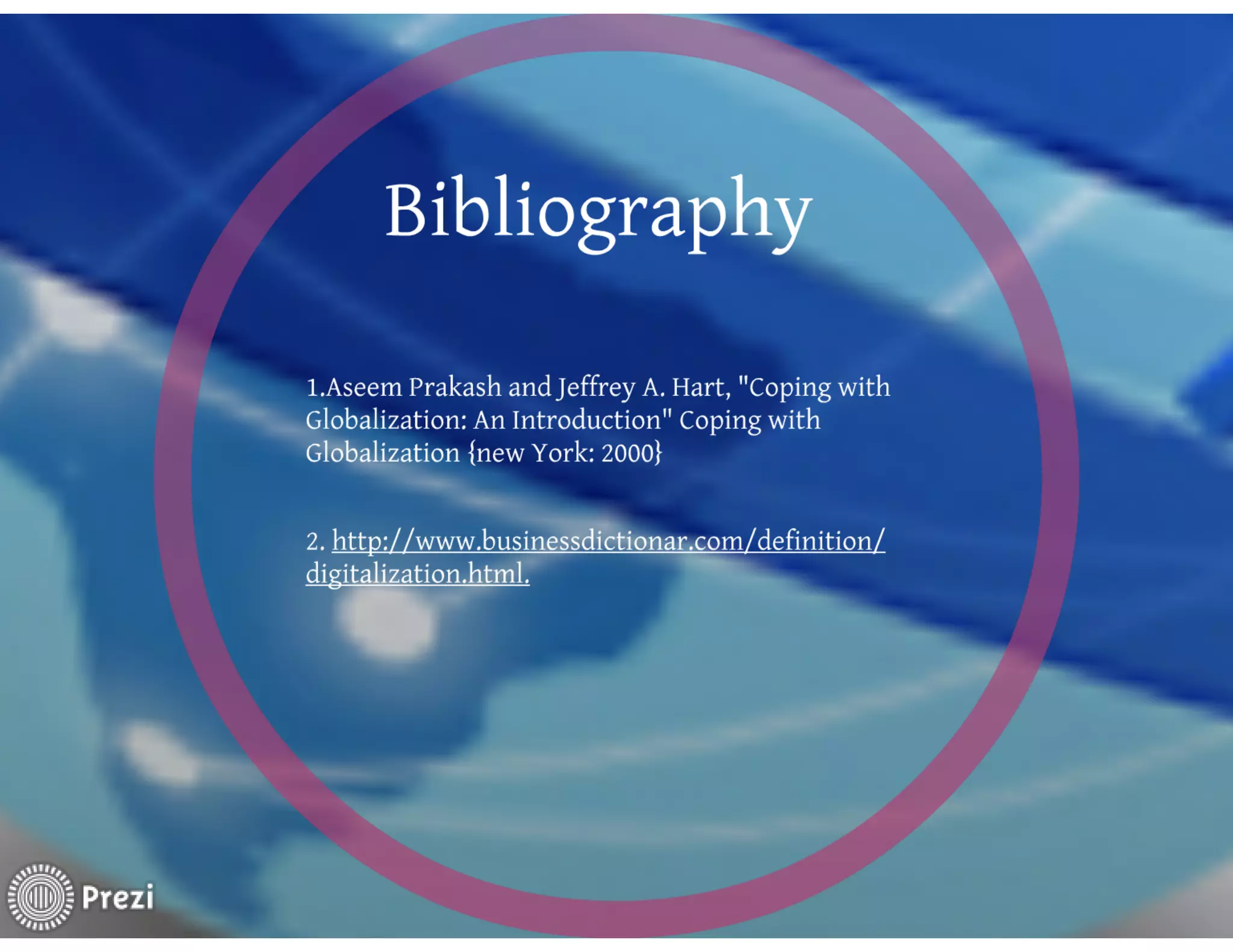 What about globalization and digitization ? | PDF