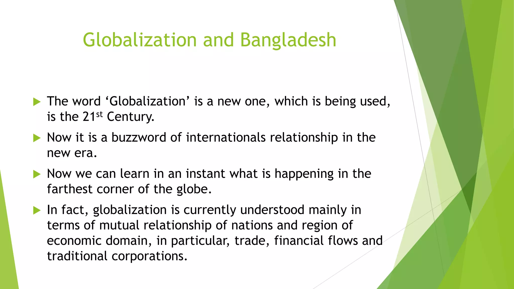 Globalization and Bangladesh | PPTX
