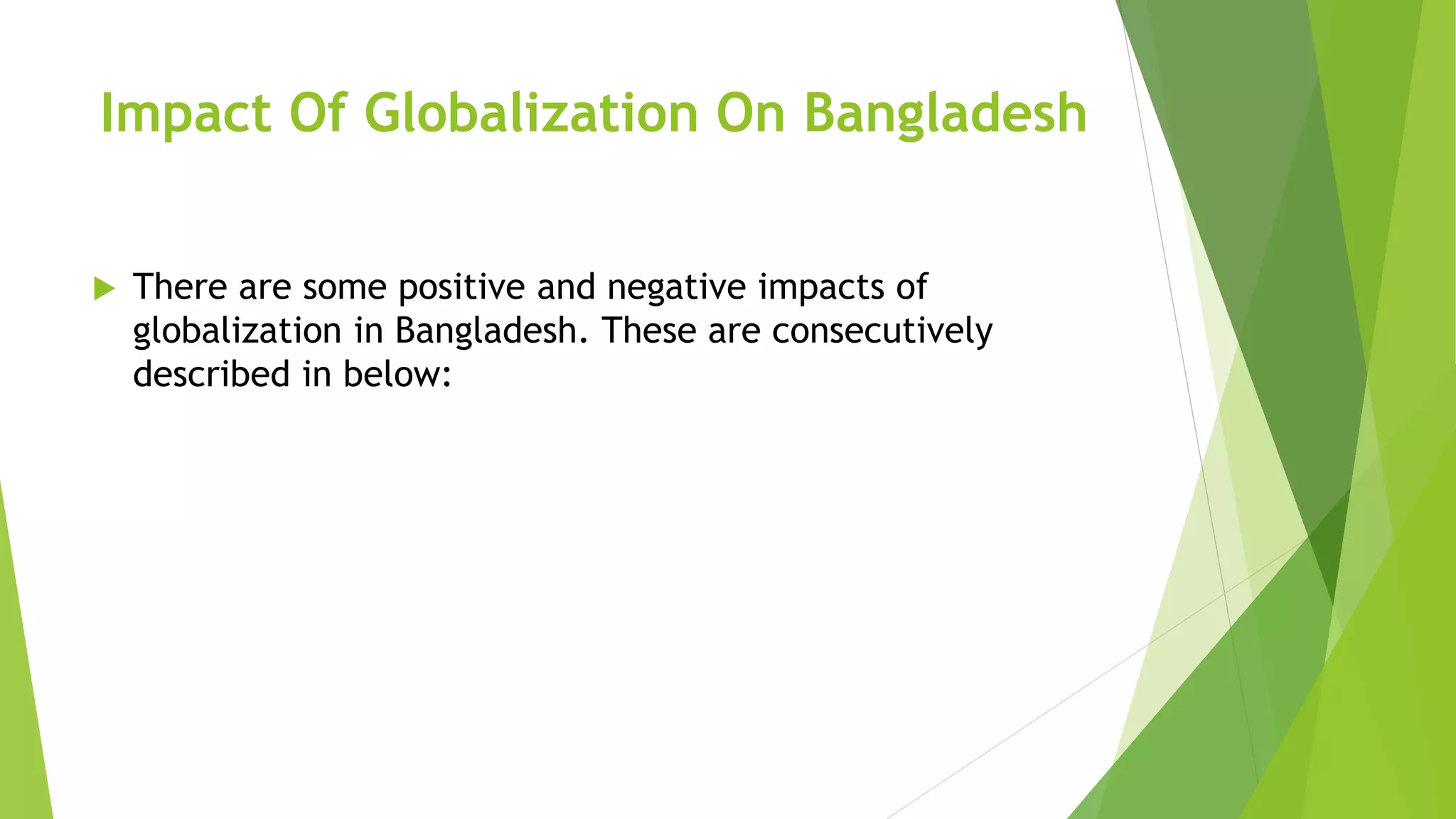 Globalization and Bangladesh | PPTX