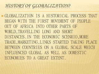 Globalization. | PPT