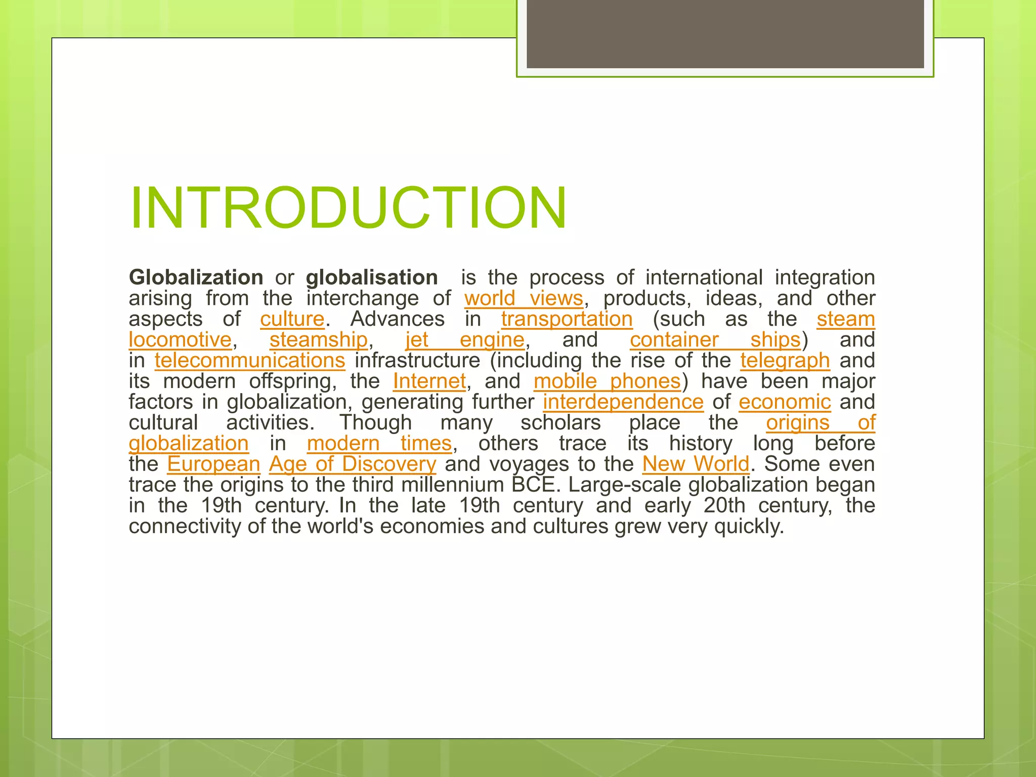 Globalization | PPT