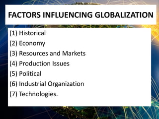 Globalization (BUSINESS ENVIRONMENT) | PPTX