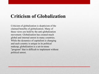 Globalization | PPTX