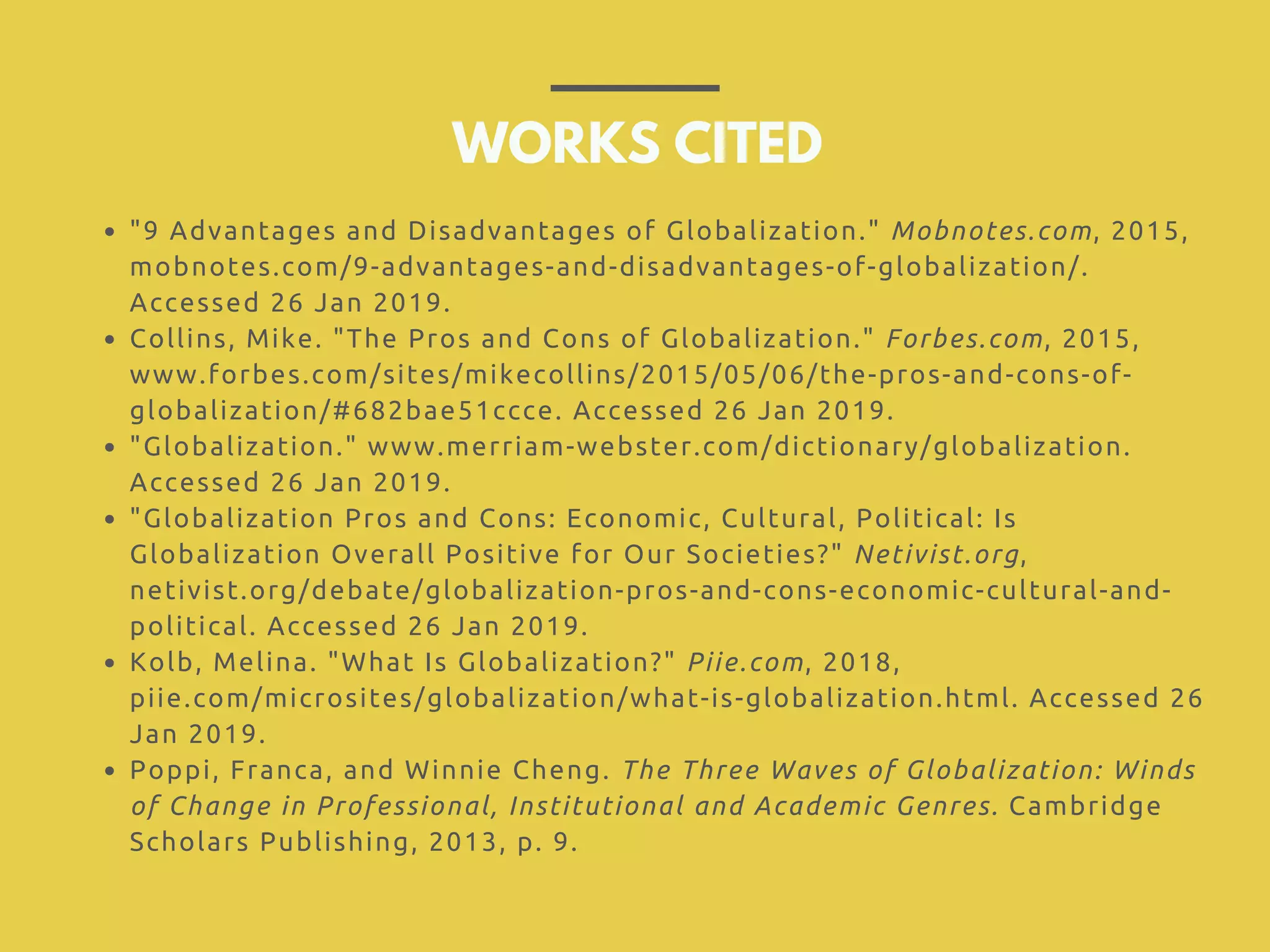 Presentation on Globalization | PDF