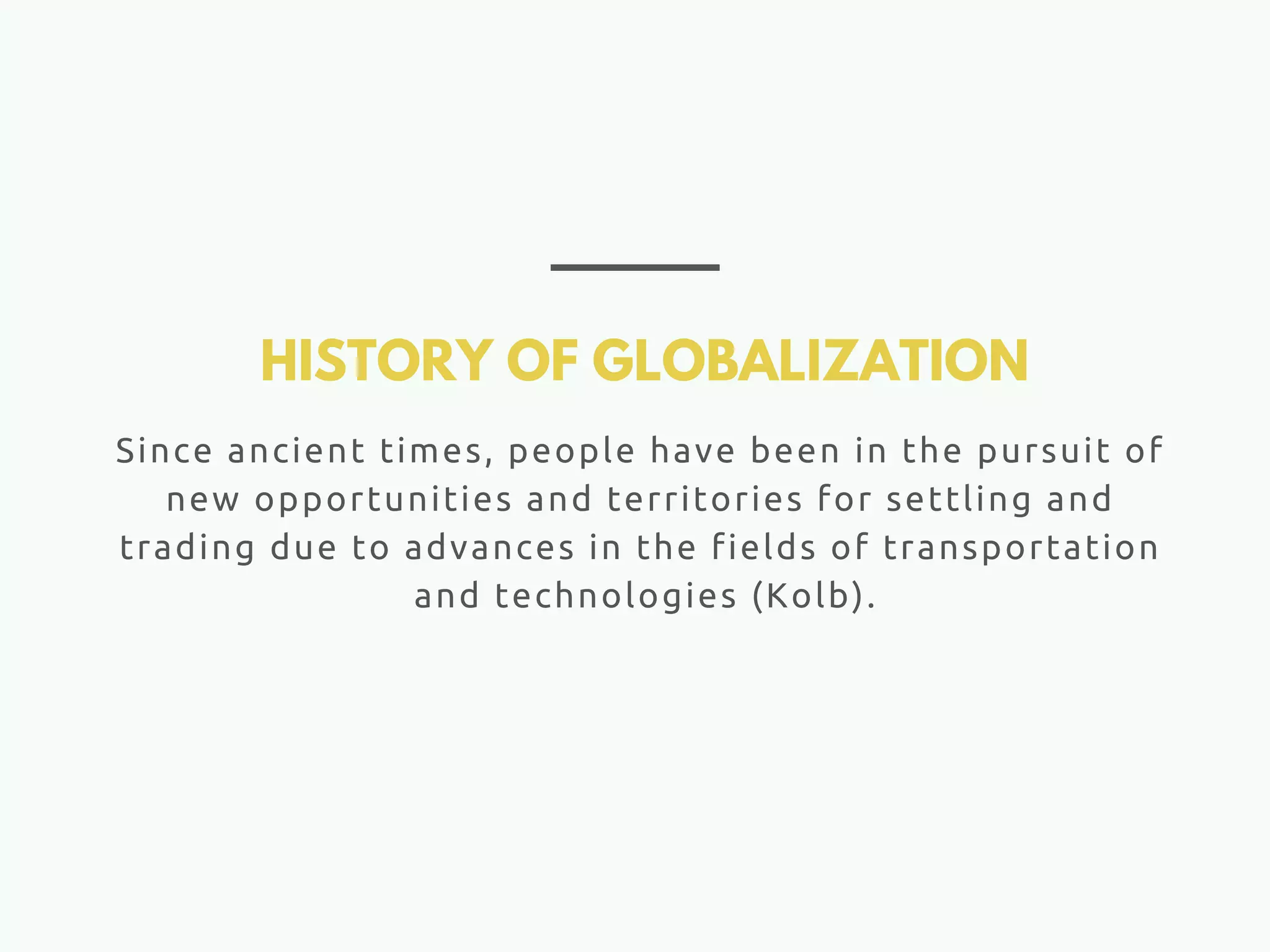 Presentation on Globalization | PDF