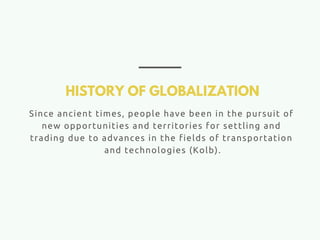 Presentation on Globalization | PDF