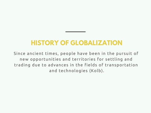 Presentation on Globalization | PDF | Business | Business and Finance