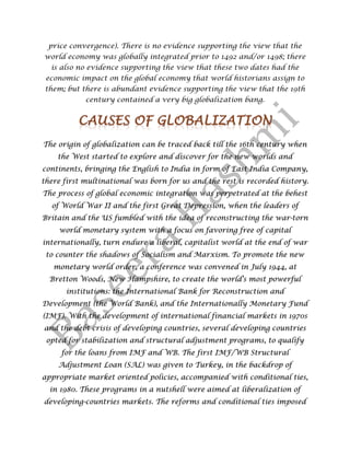 Globalization | PDF | Political Issues & policy | Politics
