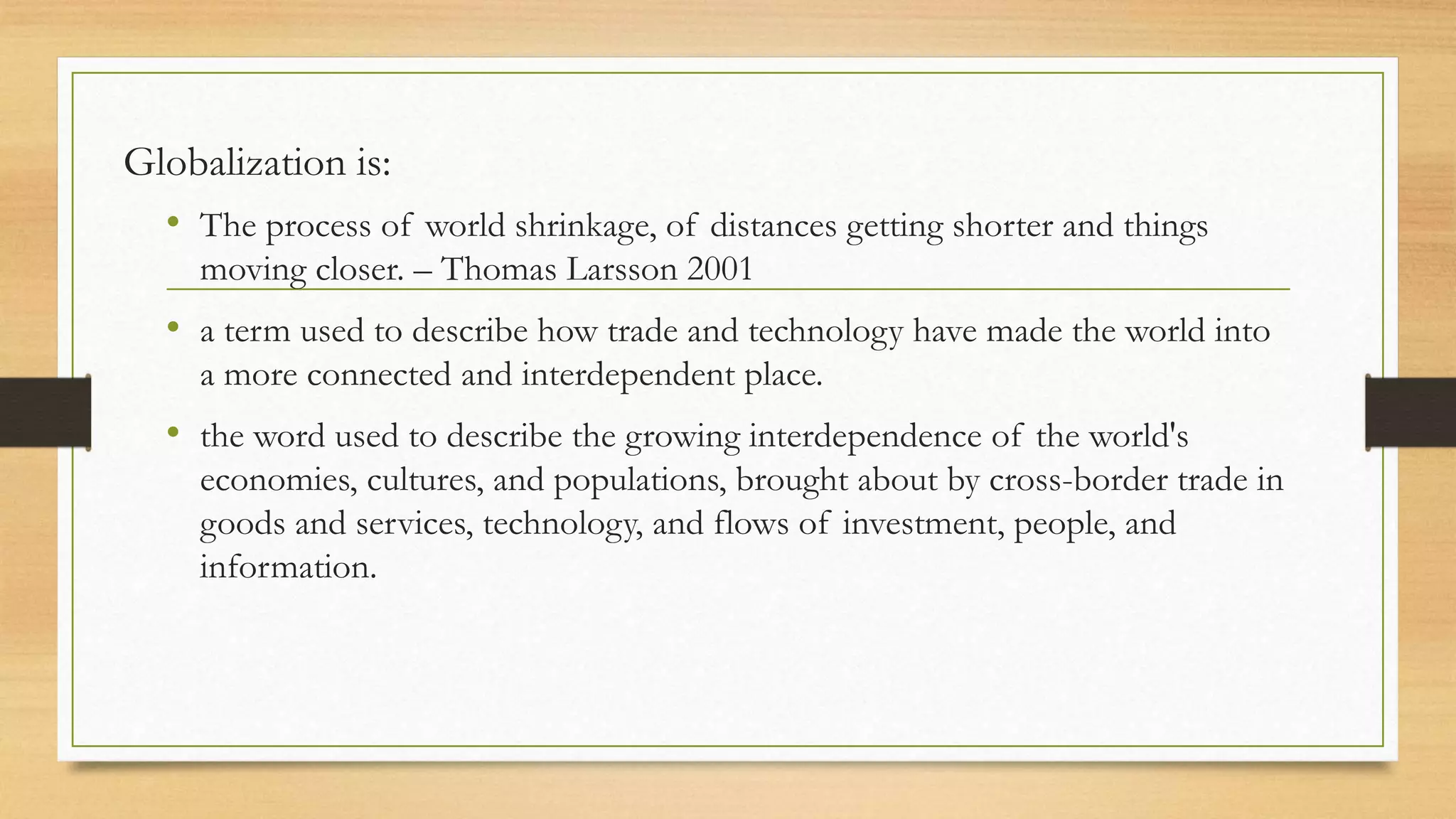 Globalization | PPTX