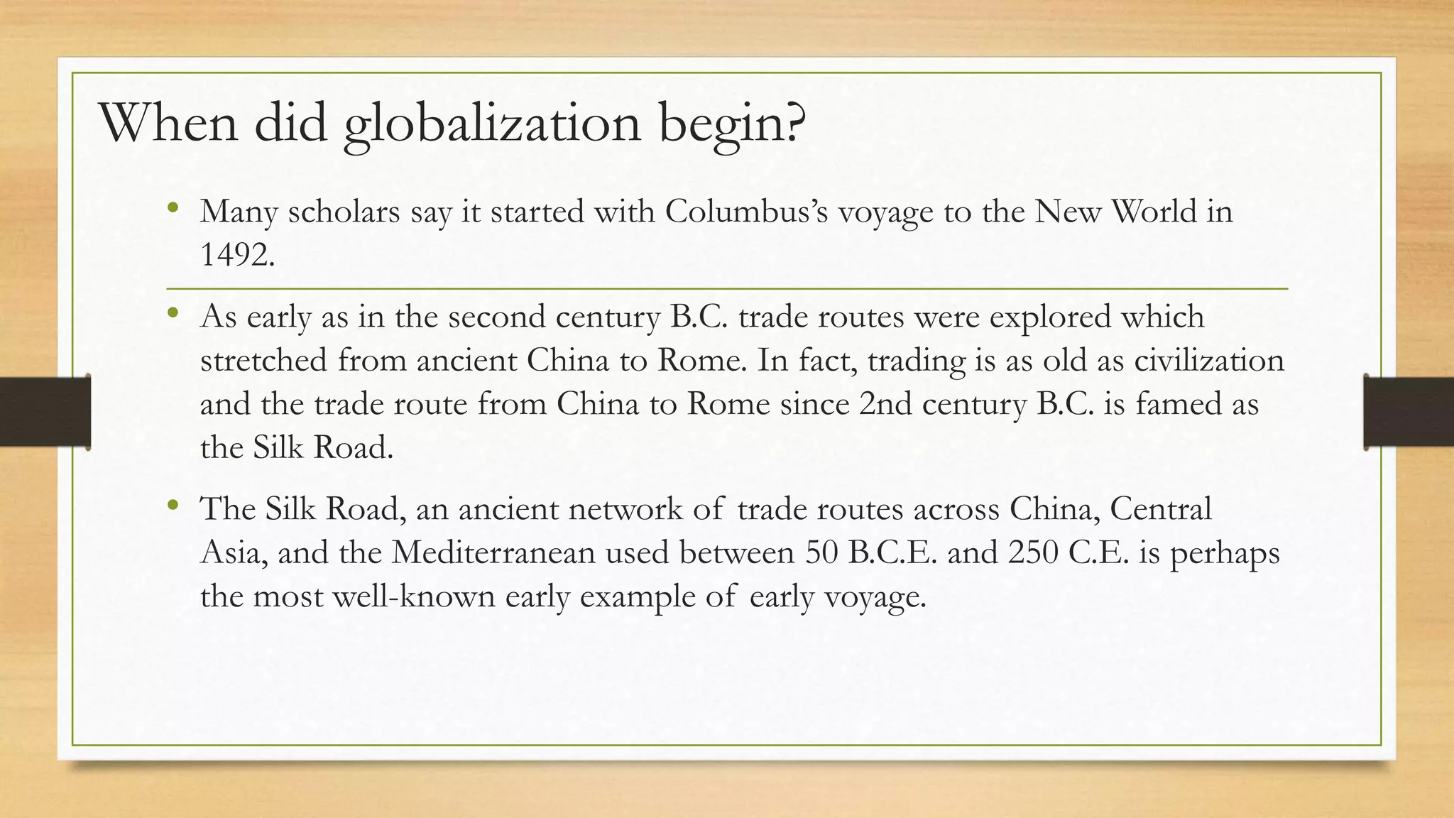 Globalization | PPTX