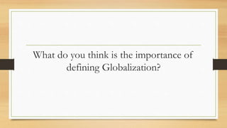Globalization | PPTX