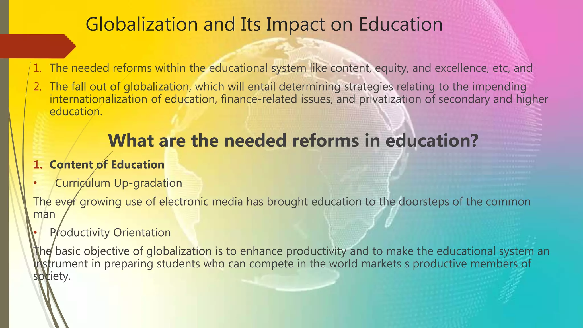 Globalization and Education | PPTX