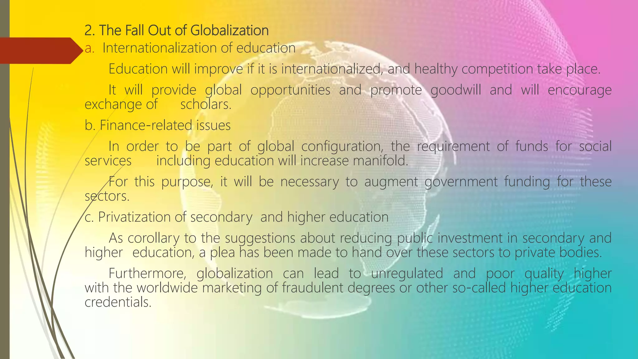 Globalization and Education | PPTX