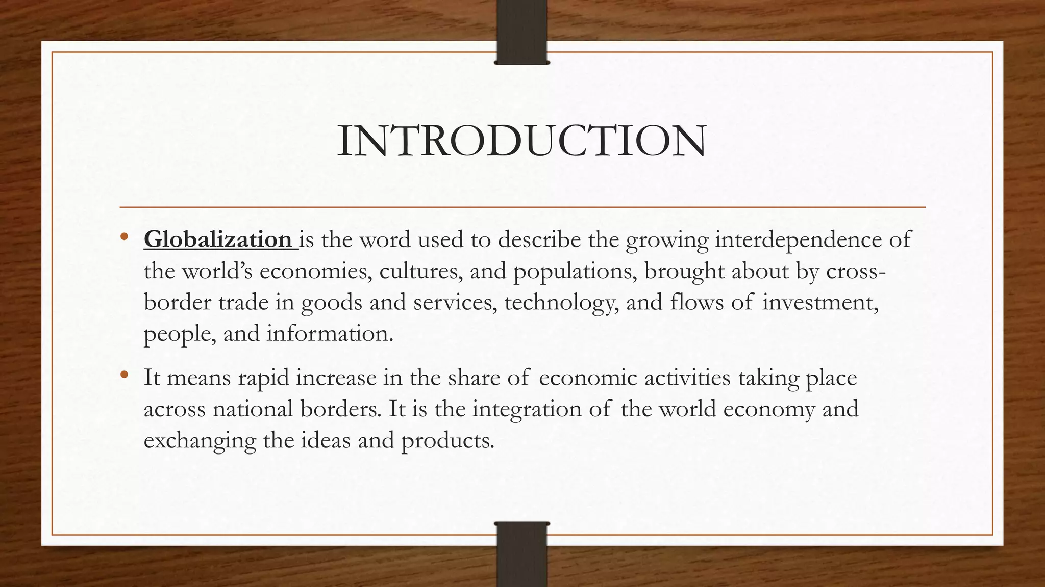 Globalization | PPTX