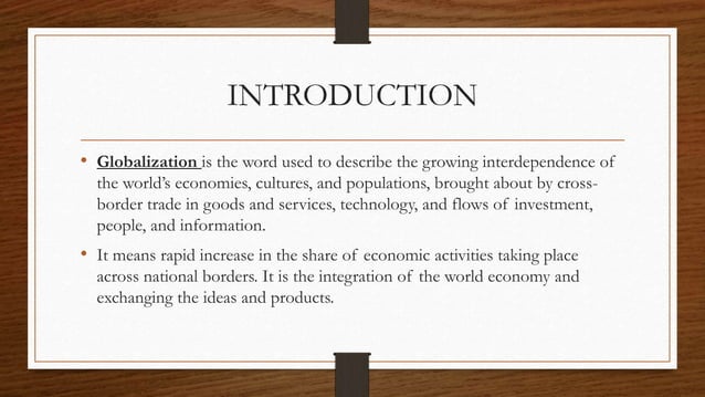 Globalization | PPTX