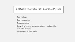 GLOBALIZATION | PPTX