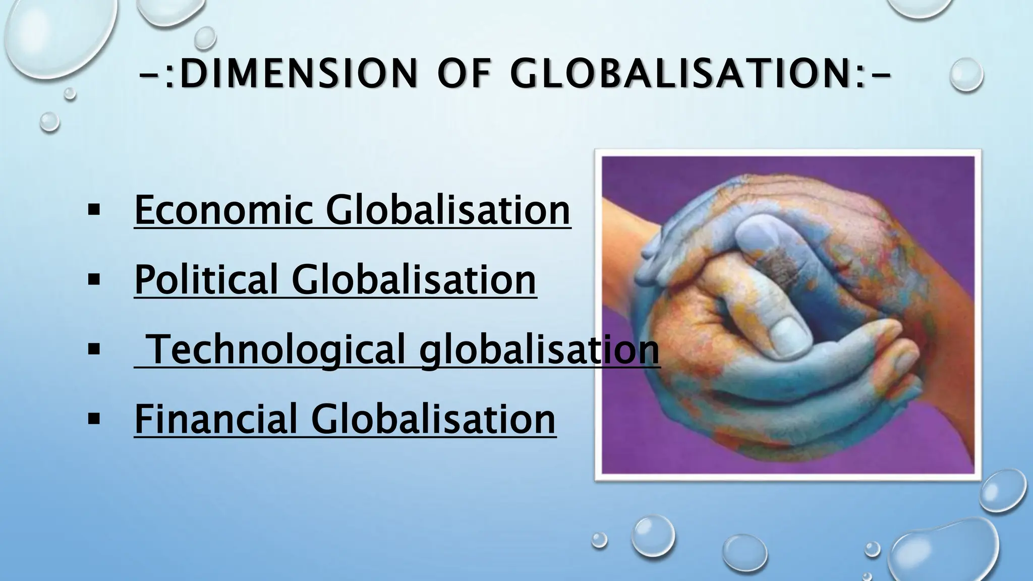 globalisation project report displayed overview | PPTX