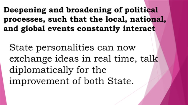 GLOBALIZATION for the present and past government | PPT