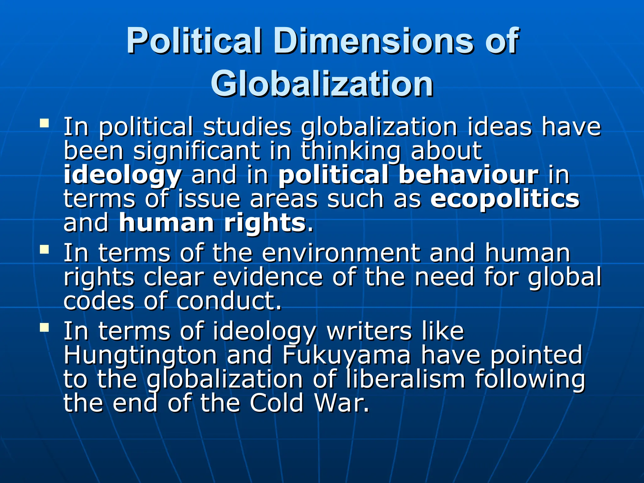 Globalization.ppt in international relations | PPT