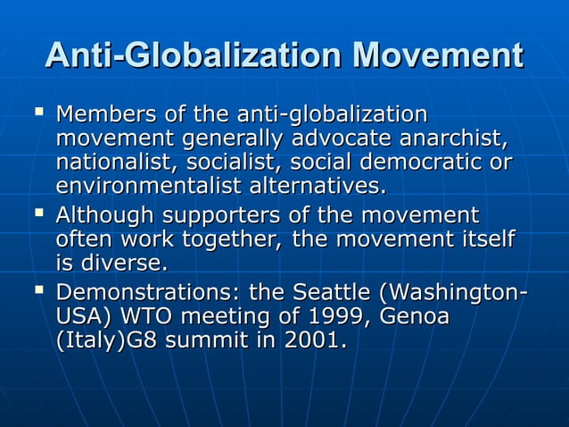 Globalization.ppt in international relations | PPT