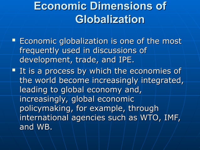 Globalization.ppt in international relations | PPT