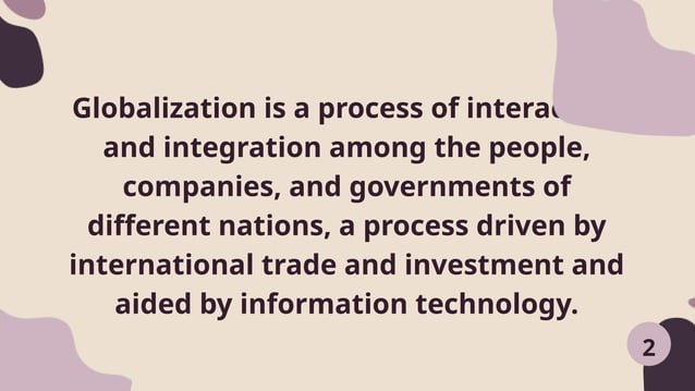 Globalization Globalization Globalization | PPT