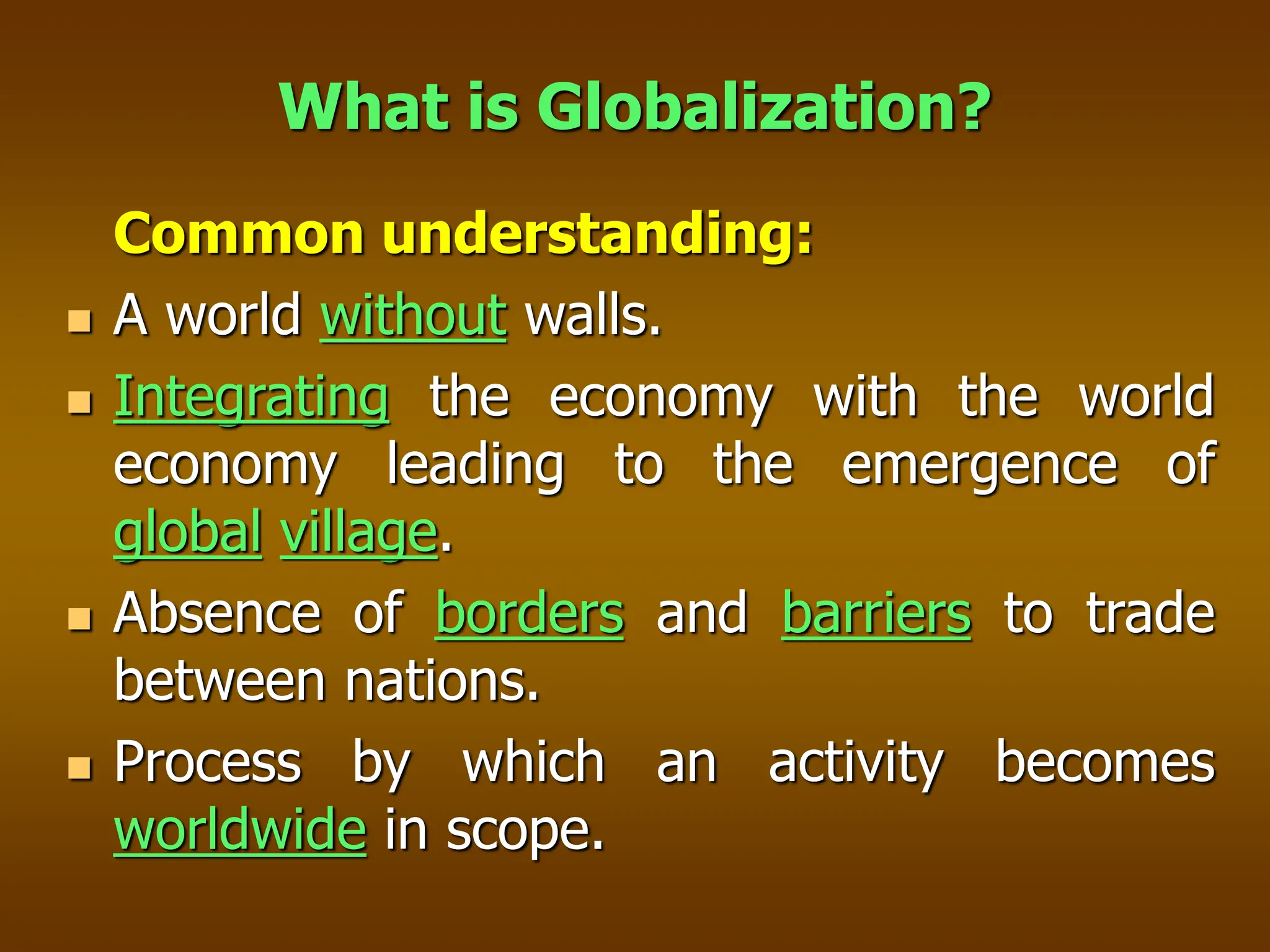 Globalization major forces is kind of components of global running ...
