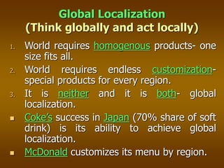 Globalization major forces is kind of components of global running ...