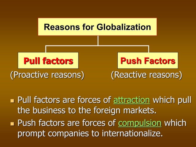 Globalization major forces is kind of components of global running ...