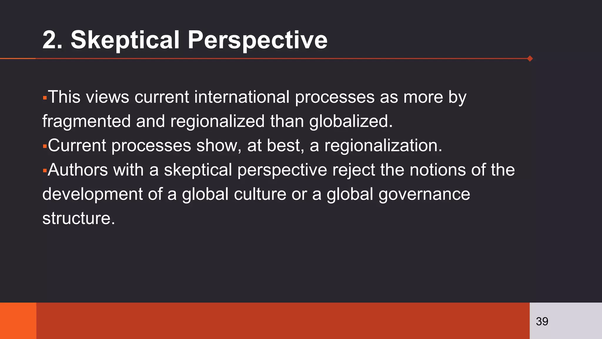 Globalization: Definition, Perspectives and Theories | PDF
