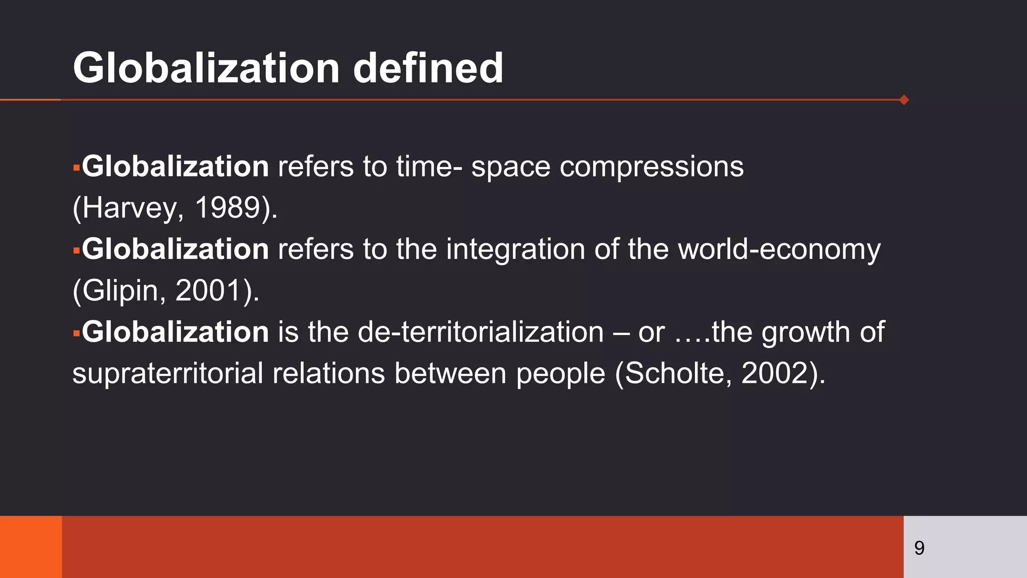 Globalization: Definition, Perspectives and Theories | PDF