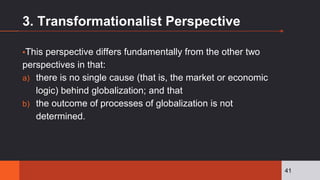 Globalization: Definition, Perspectives and Theories | PDF