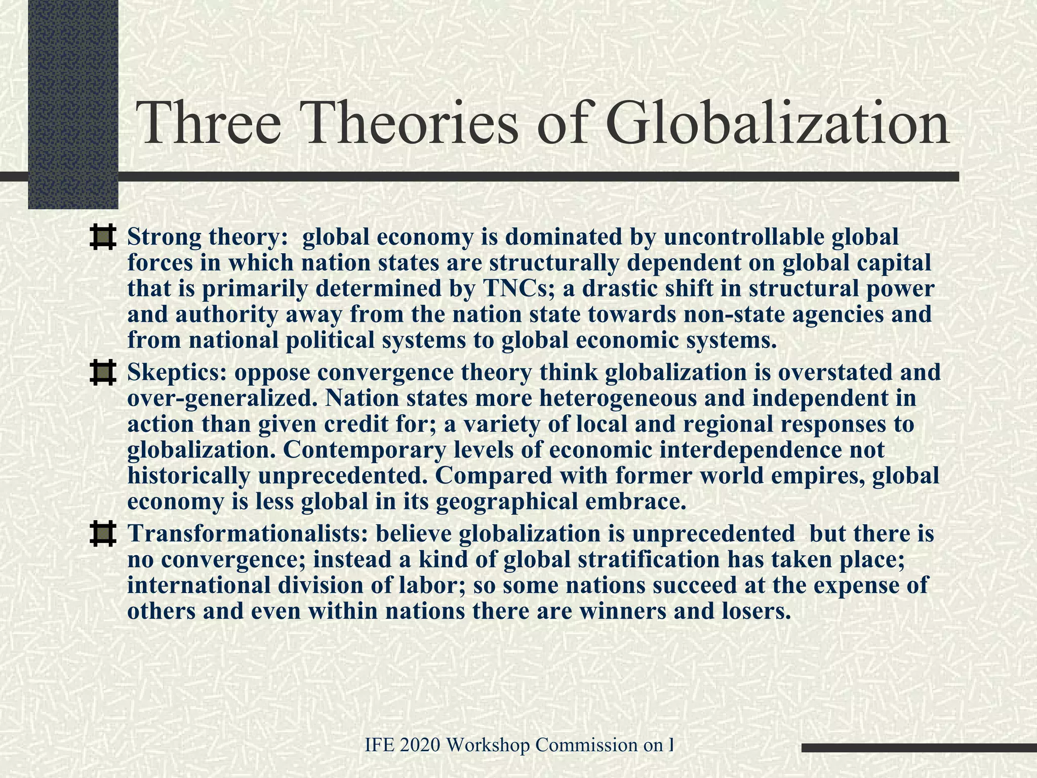 Globalization, Interdependence And Education | PPT | Business ...