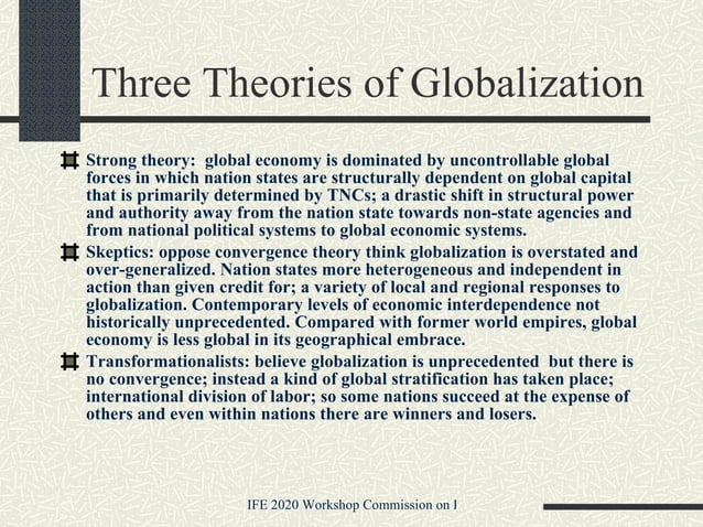Globalization, Interdependence And Education | PPT | Business | Business and Finance