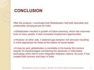 Globalization- Its impact on Indian Economy and Society by Ms. Rani ...