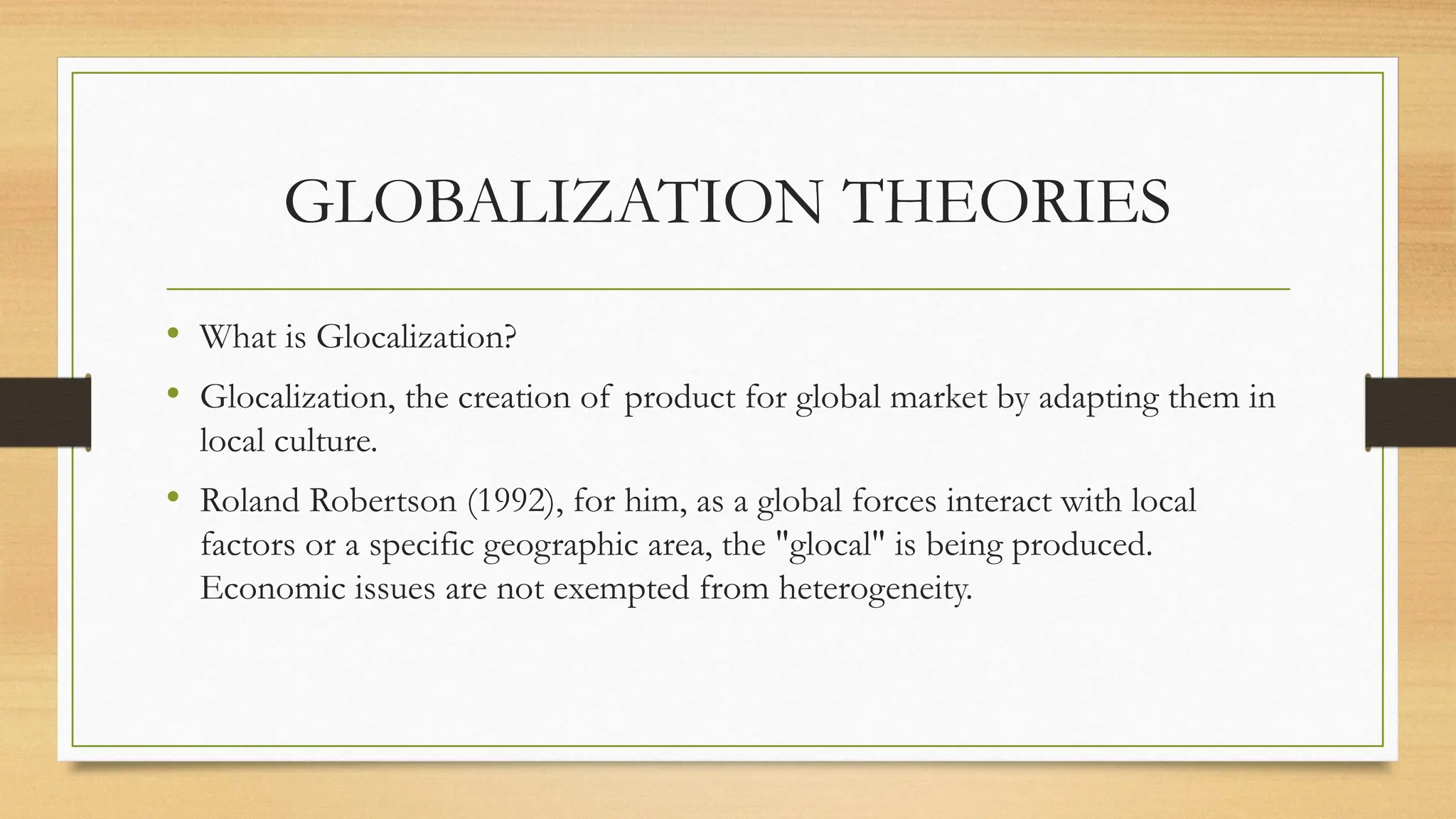 GLOBALIZATION-THEORylkm/lhjhnjknjgghjbnmhf | PPTX