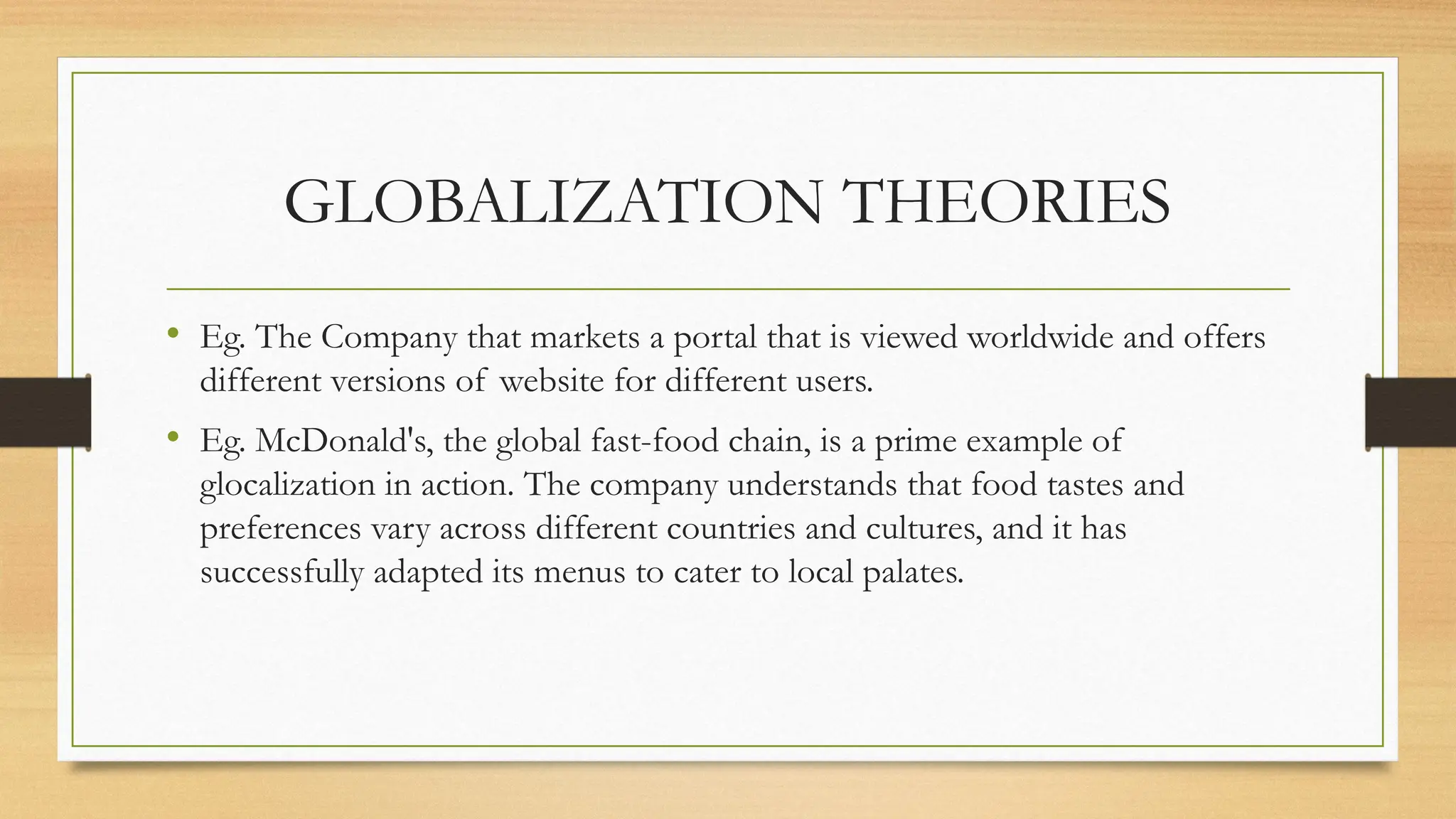 GLOBALIZATION-THEORylkm/lhjhnjknjgghjbnmhf | PPTX