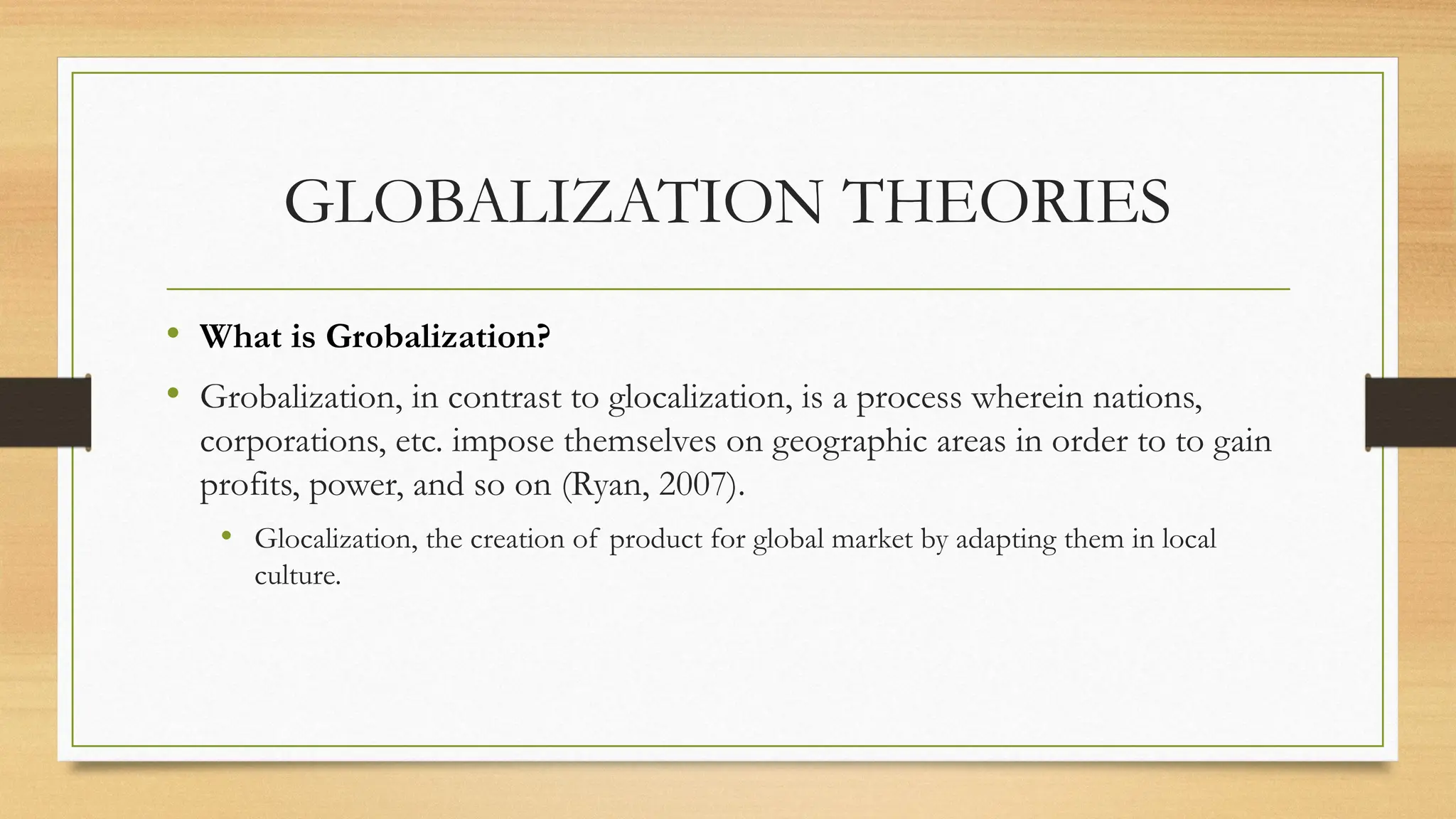 GLOBALIZATION-THEORylkm/lhjhnjknjgghjbnmhf | PPTX