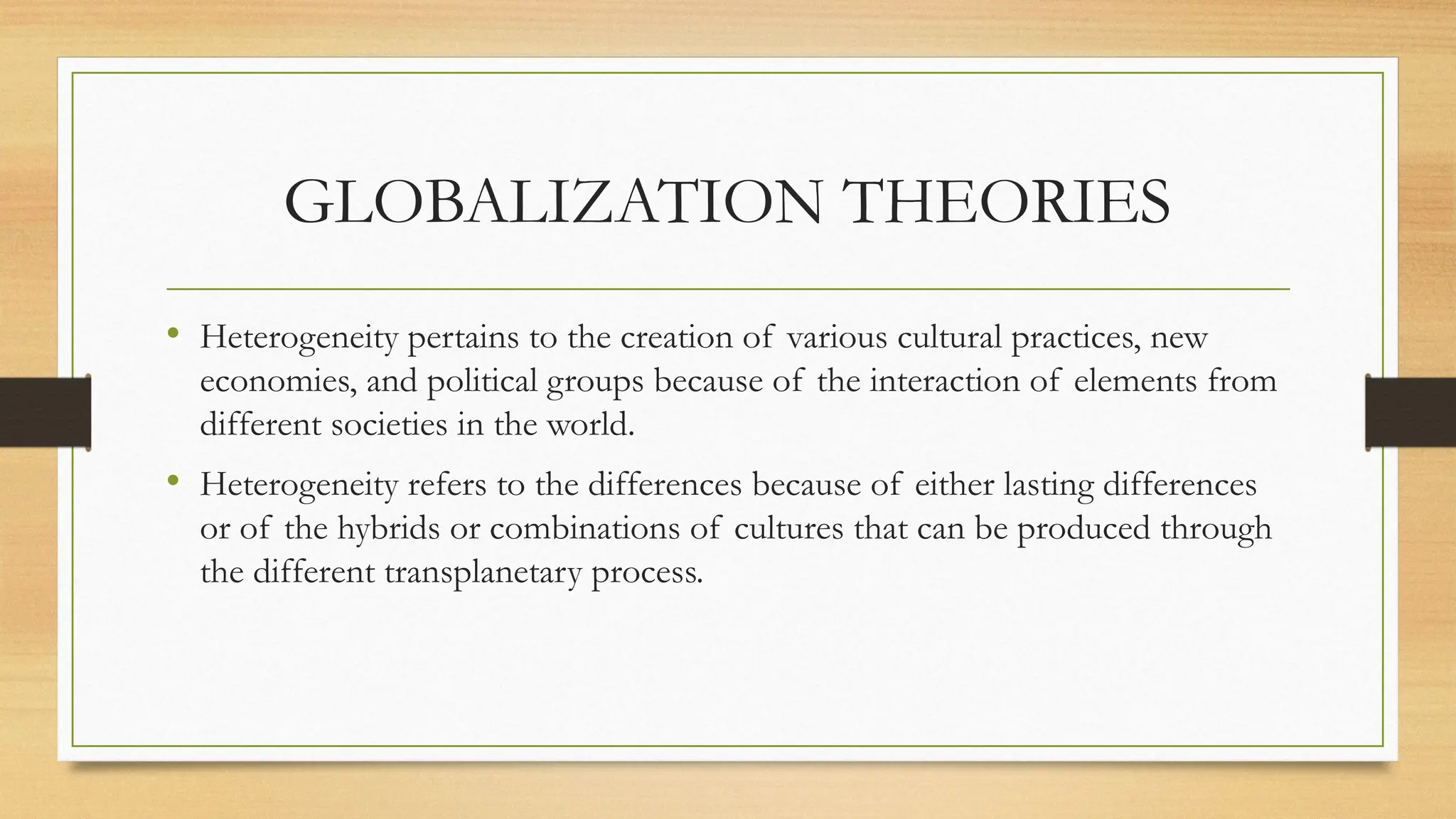 GLOBALIZATION-THEORylkm/lhjhnjknjgghjbnmhf | PPTX