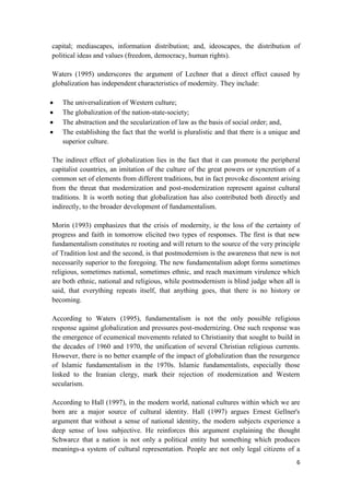 Globalization and cultural identity | DOCX