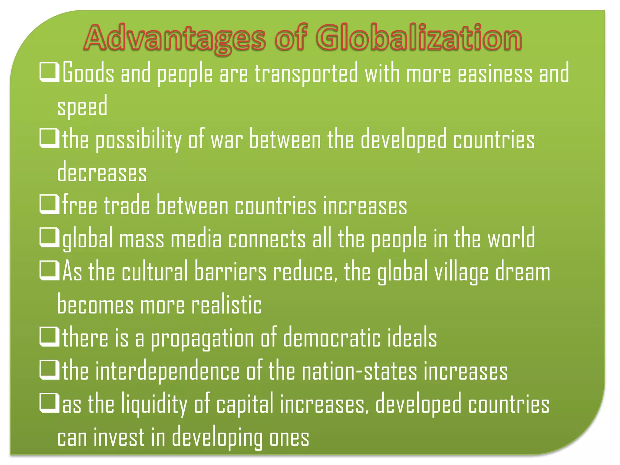Globalization And Development | PPT